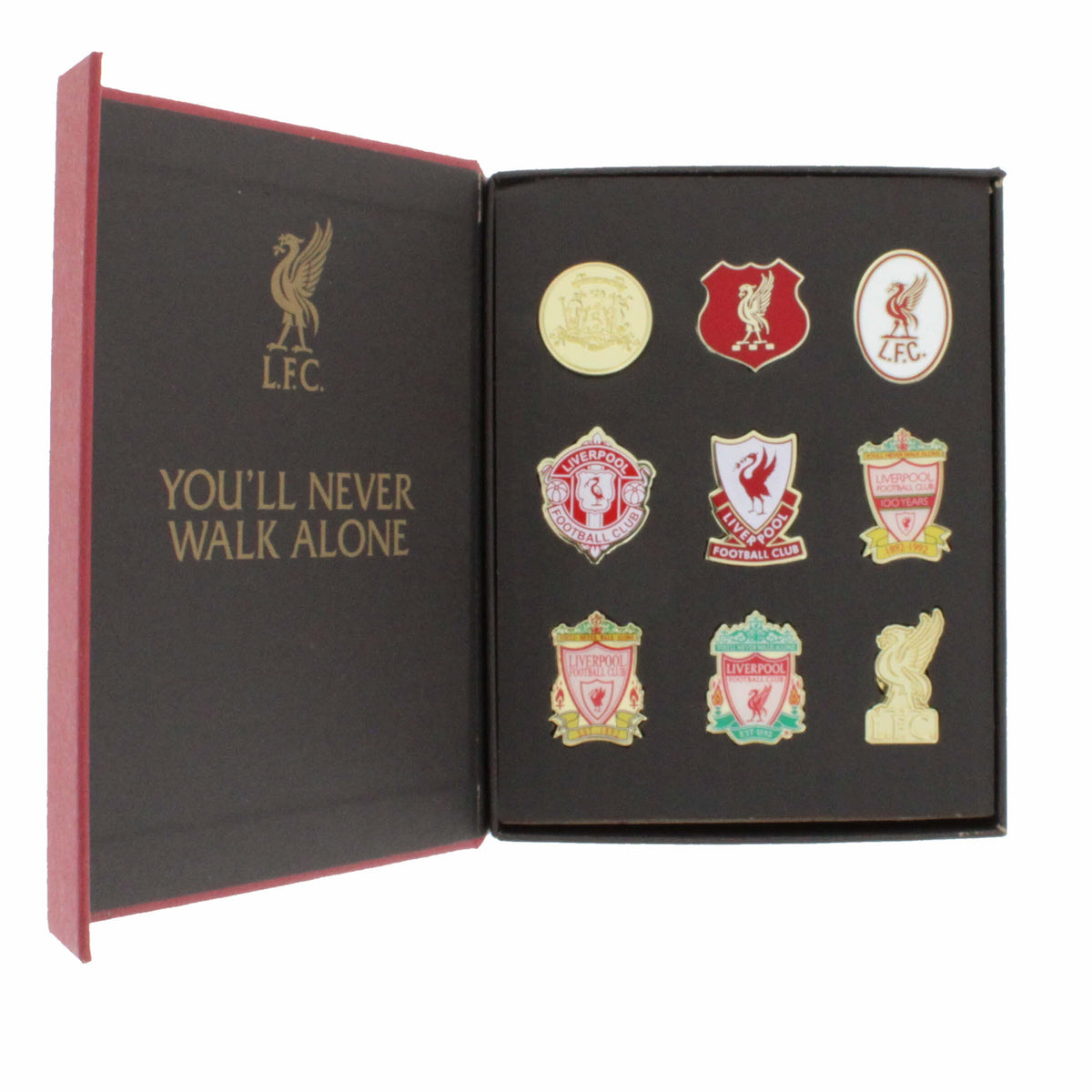 Liverpool FC crests 9pc badge set | National Museums Liverpool Shop