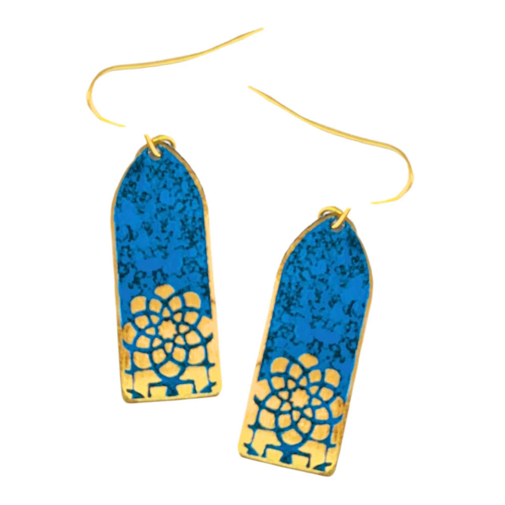 Pia earrings blue | National Museums Liverpool shop