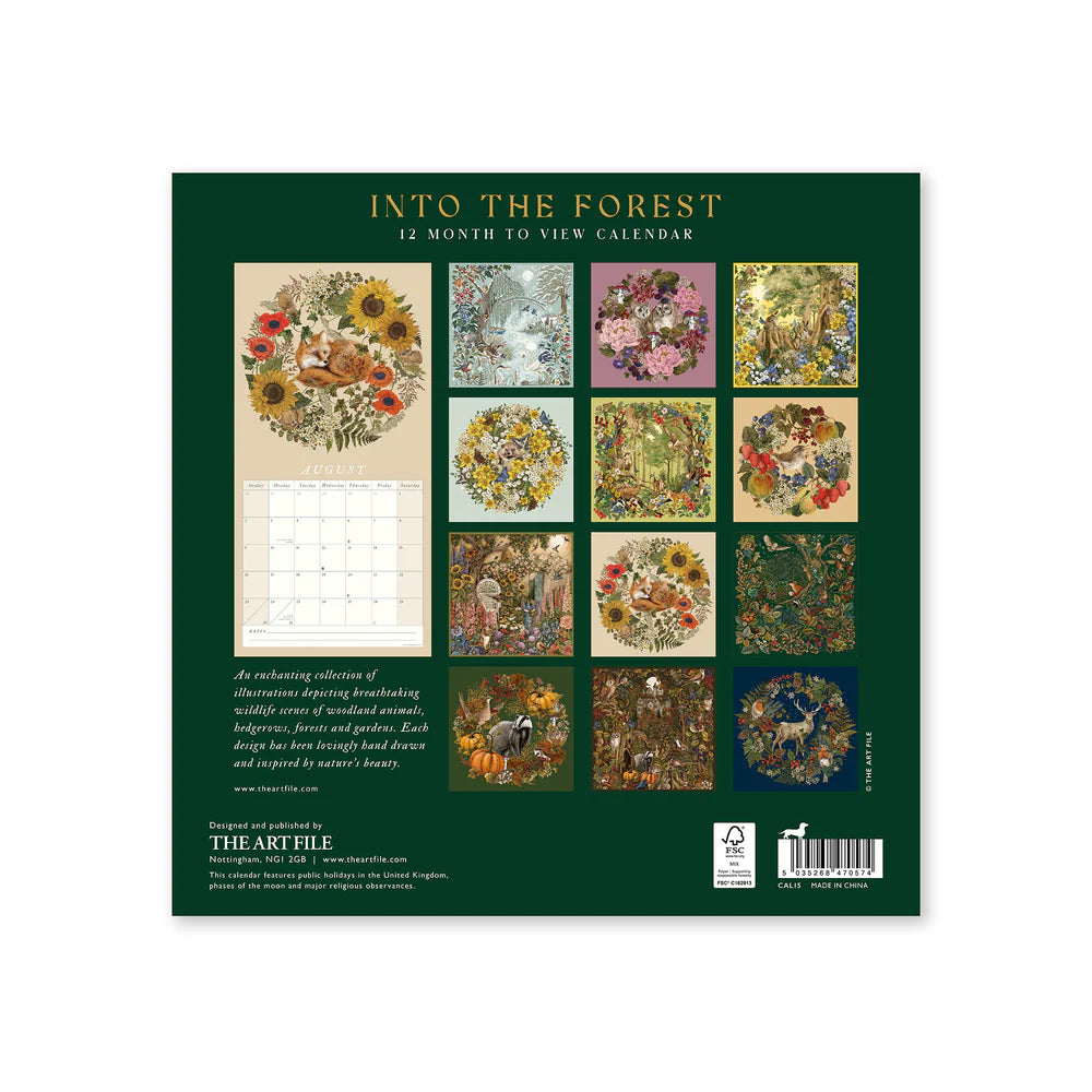 Into the forest 2026 calendar | Calendars | National Museums Liverpool shop