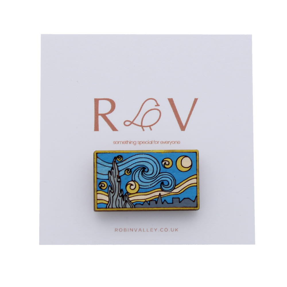 Starry Night pin badge | National Museums Liverpool shop