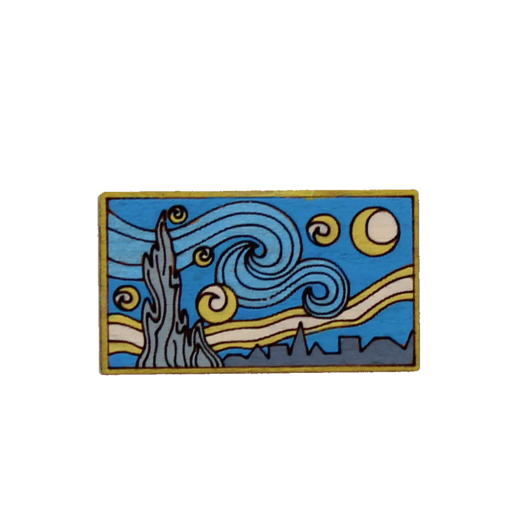 Starry Night pin badge | National Museums Liverpool shop