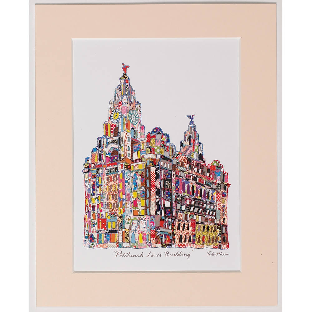 Tula Moon Patchwork Liver Building mounted print - National Museums ...