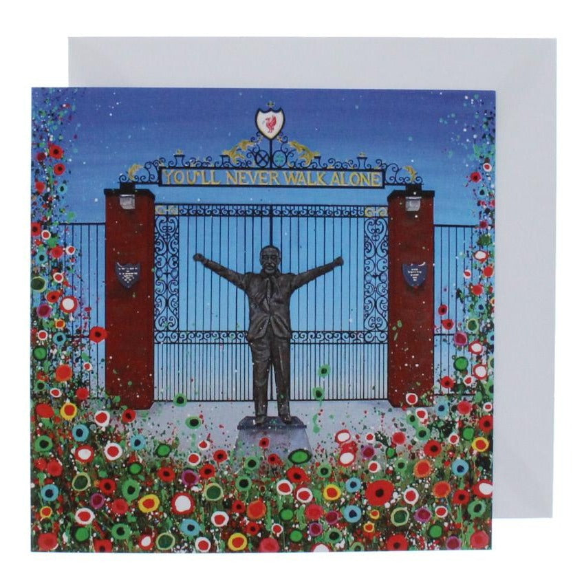 Floral LFC Shankly Gates Greeting Card - National Museums Liverpool