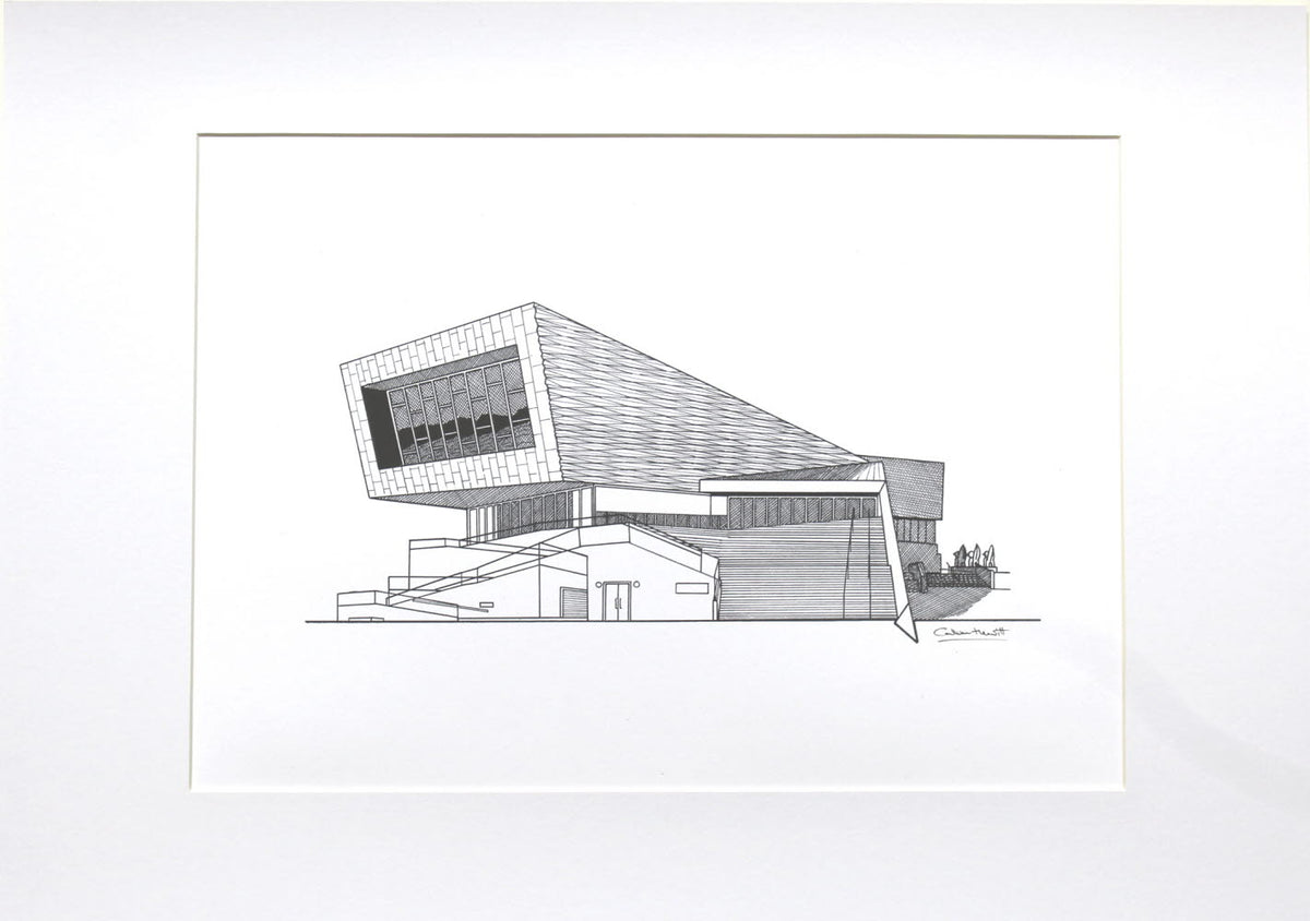 The Museum of Liverpool Sketch Mounted Print - National Museums Liverpool