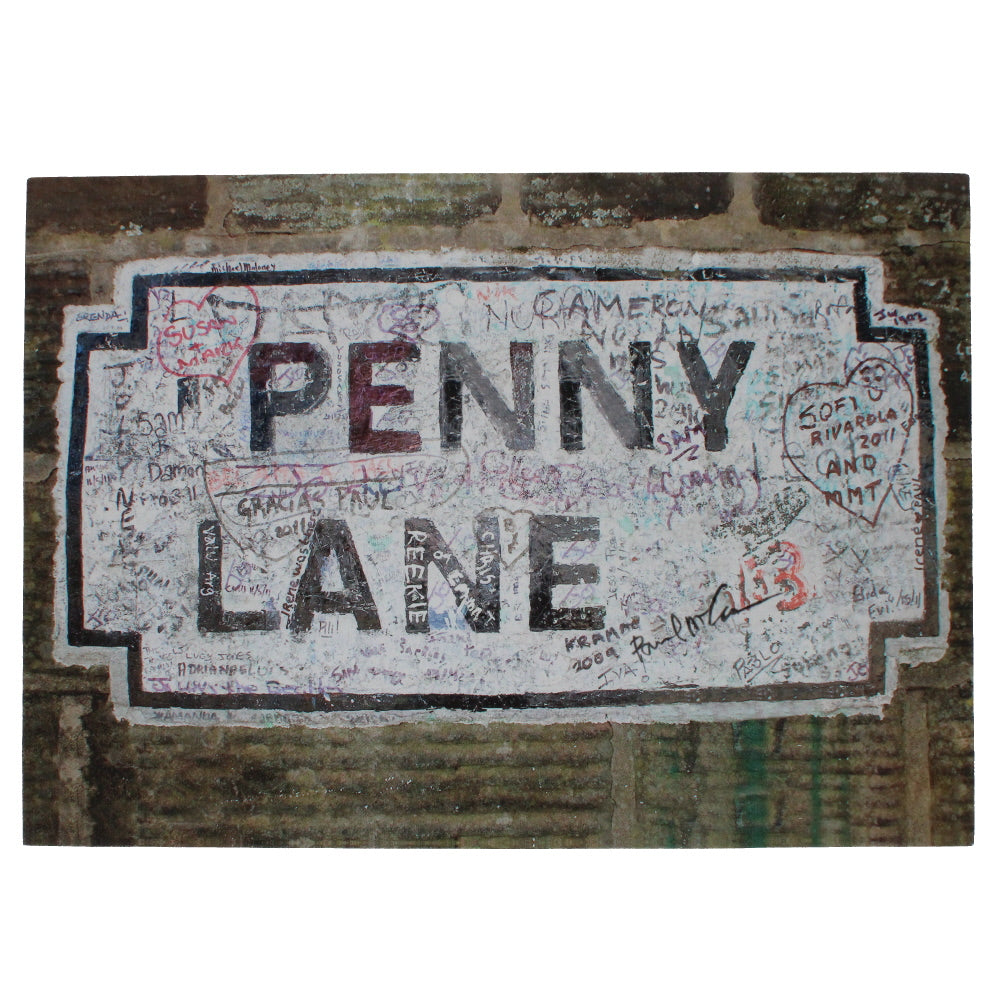 Penny Lane Street Sign Canvas National Museums Liverpool online shop
